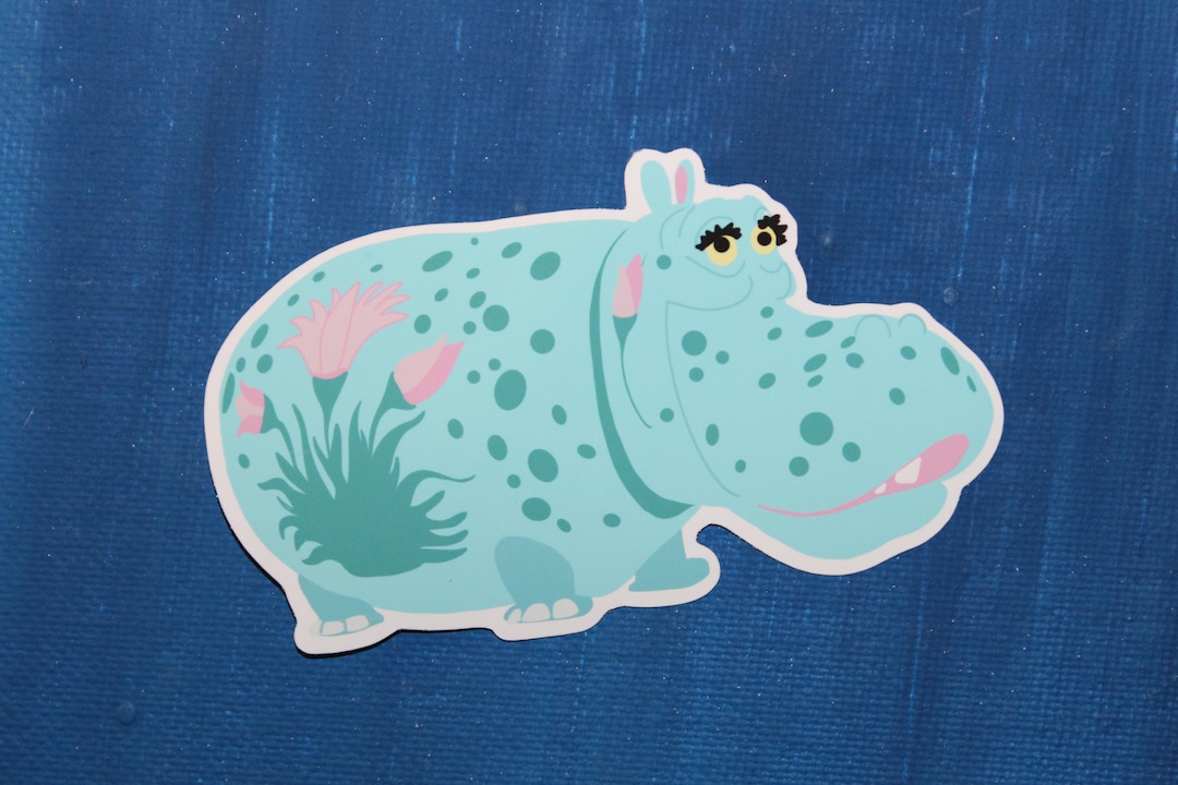 Small World Hippo Sticker - Disney World Disneyland Sticker Vinyl - Etsy