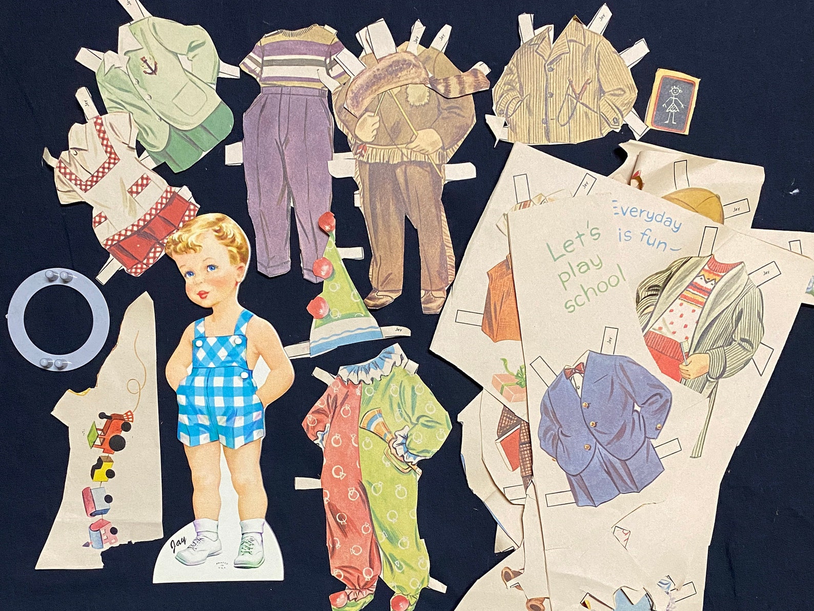 Tiny Tots Jay and Kay Paper Dolls | Etsy