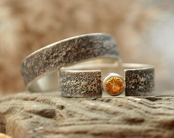 Pagan Wedding Ring Set - Etsy