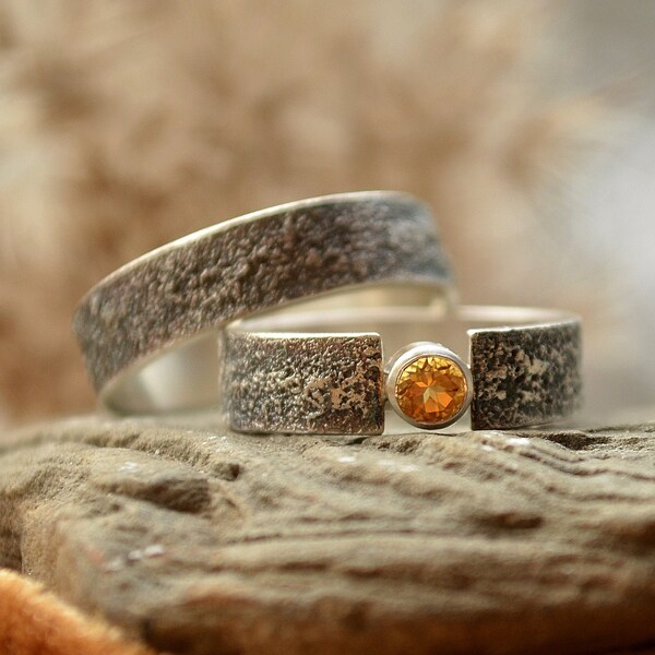 Texture Wedding Ring - Etsy UK