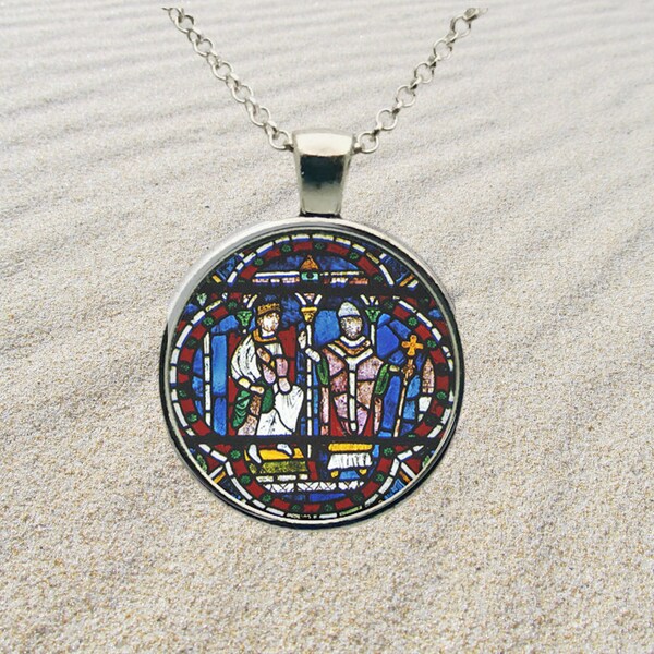 Stain Glass Necklace - Etsy