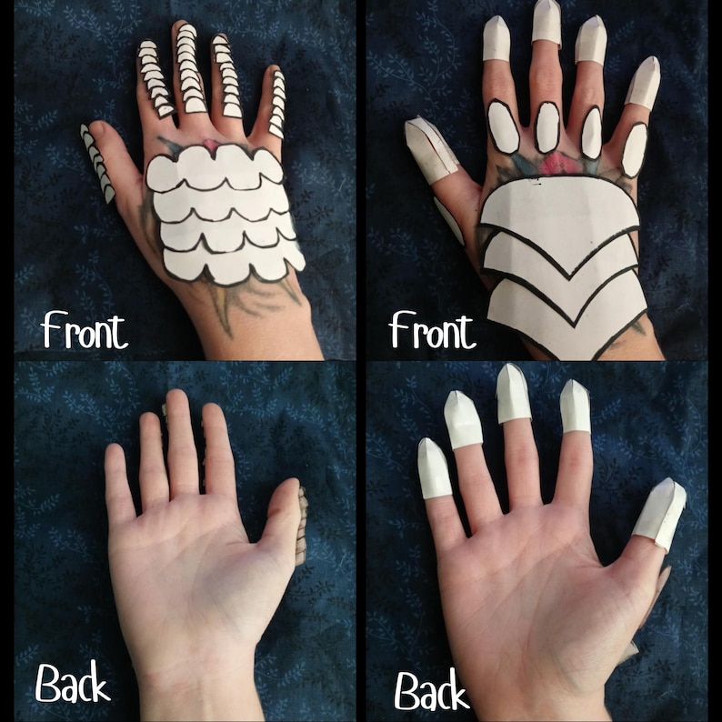 Arm Armor Hand Gauntlet Pattern Collection for Making Cosplay Costumes ...