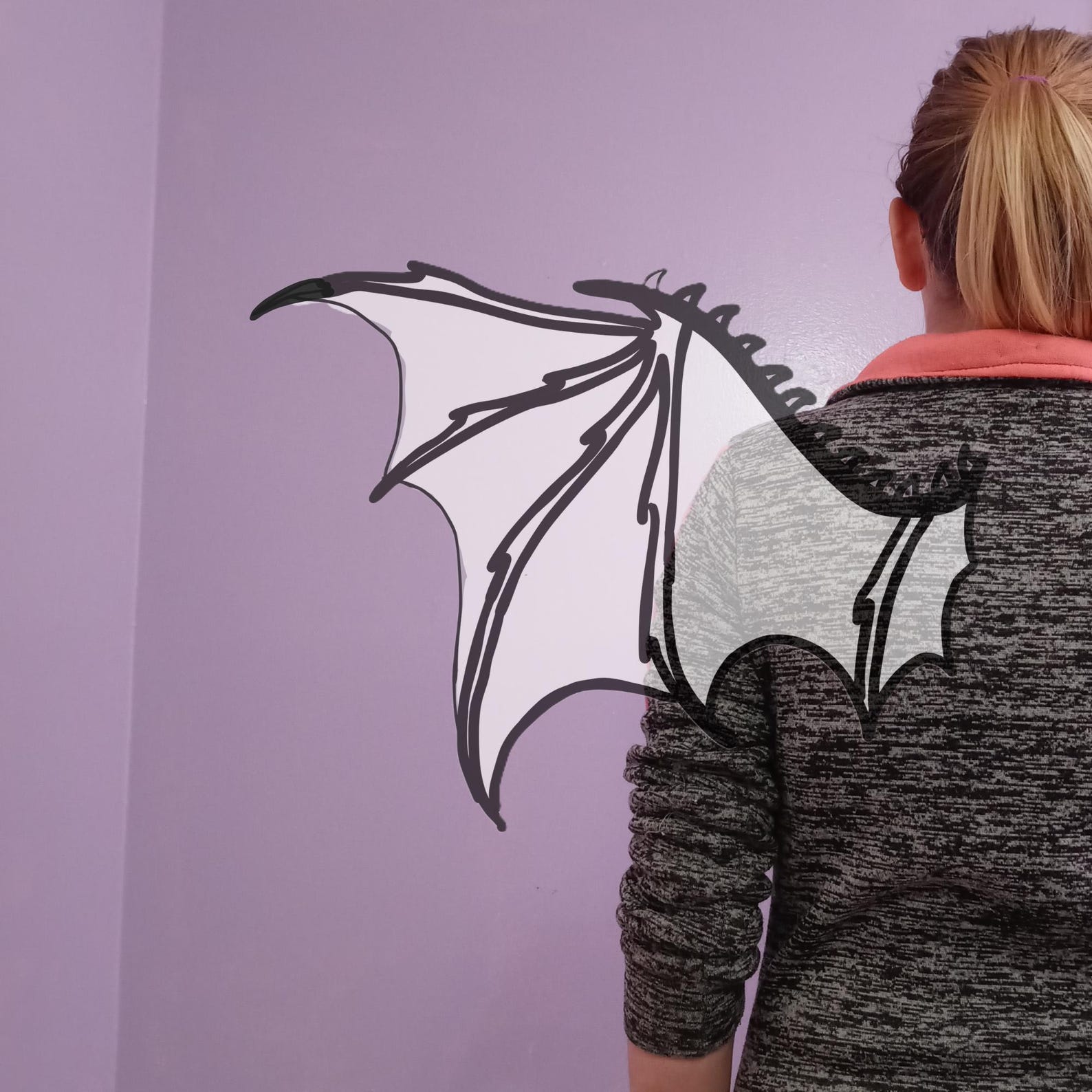 Demon / Dragon Wings Blueprint 2D Collection - Included 5 Designs ...