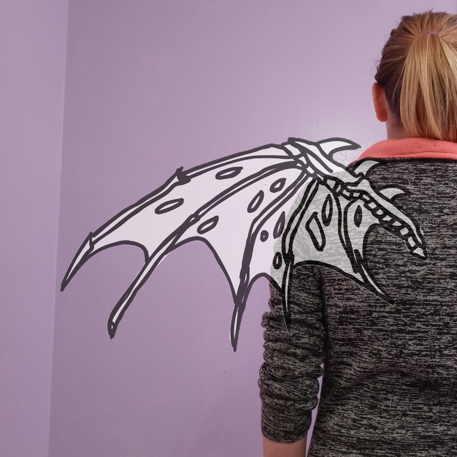 Demon / Dragon Wings Blueprint 2D Collection - Included 5 Designs ...