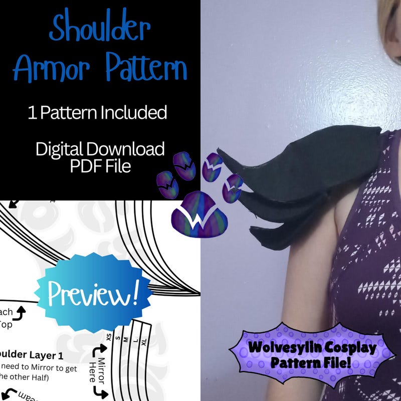 Shoulder Dragon Pattern - Etsy
