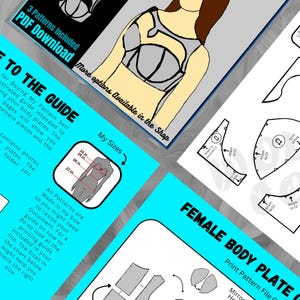 Female Cosplay Short Breastplate Armor Patterns 3 Styles Included ...