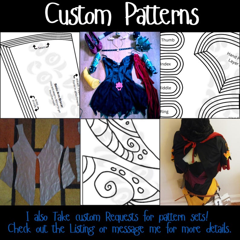 Arm Bracer Patterns 10 Patterns DIY Cosplay Crafting Template You Can ...