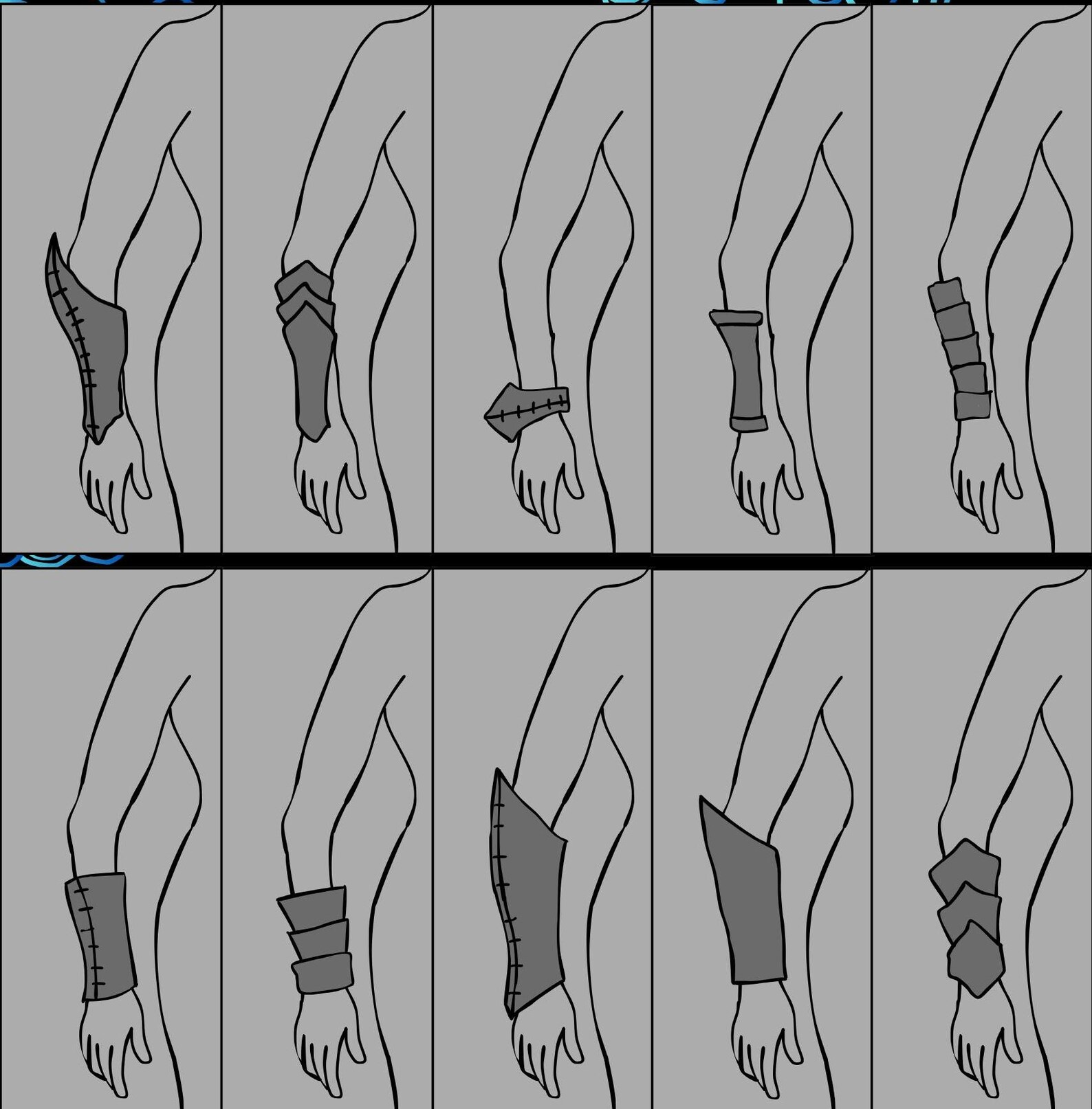 Arm Bracer Patterns 10 Patterns DIY Cosplay Crafting Template You Can ...