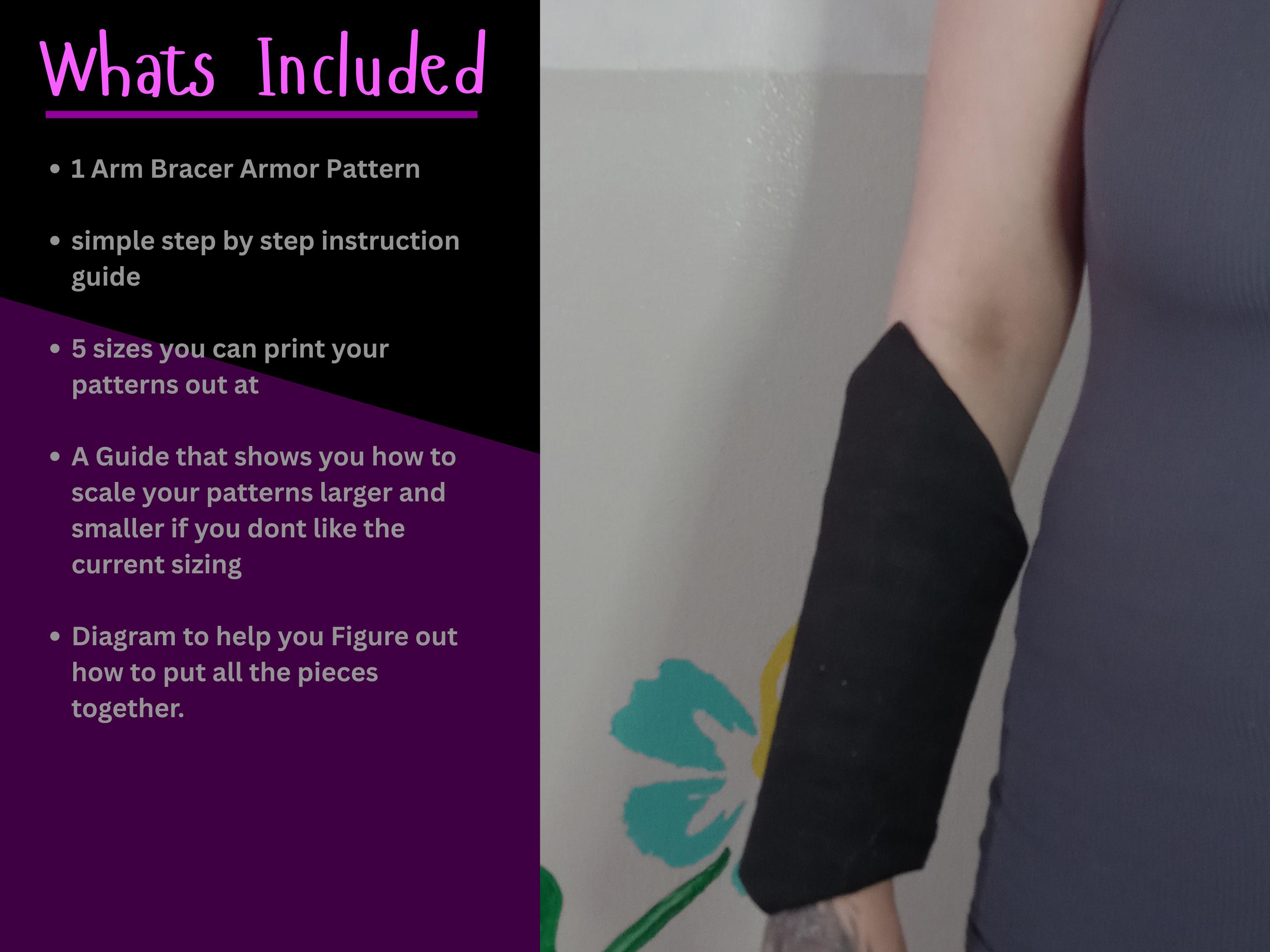 Arm Bracer Pattern - Fantasy Template for Armor Cosplay Costume Warrior ...