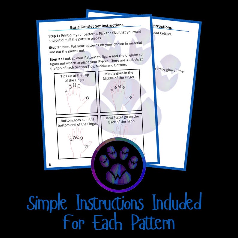 Arm Armor Hand Gauntlet Pattern Collection for Making Cosplay Costumes ...