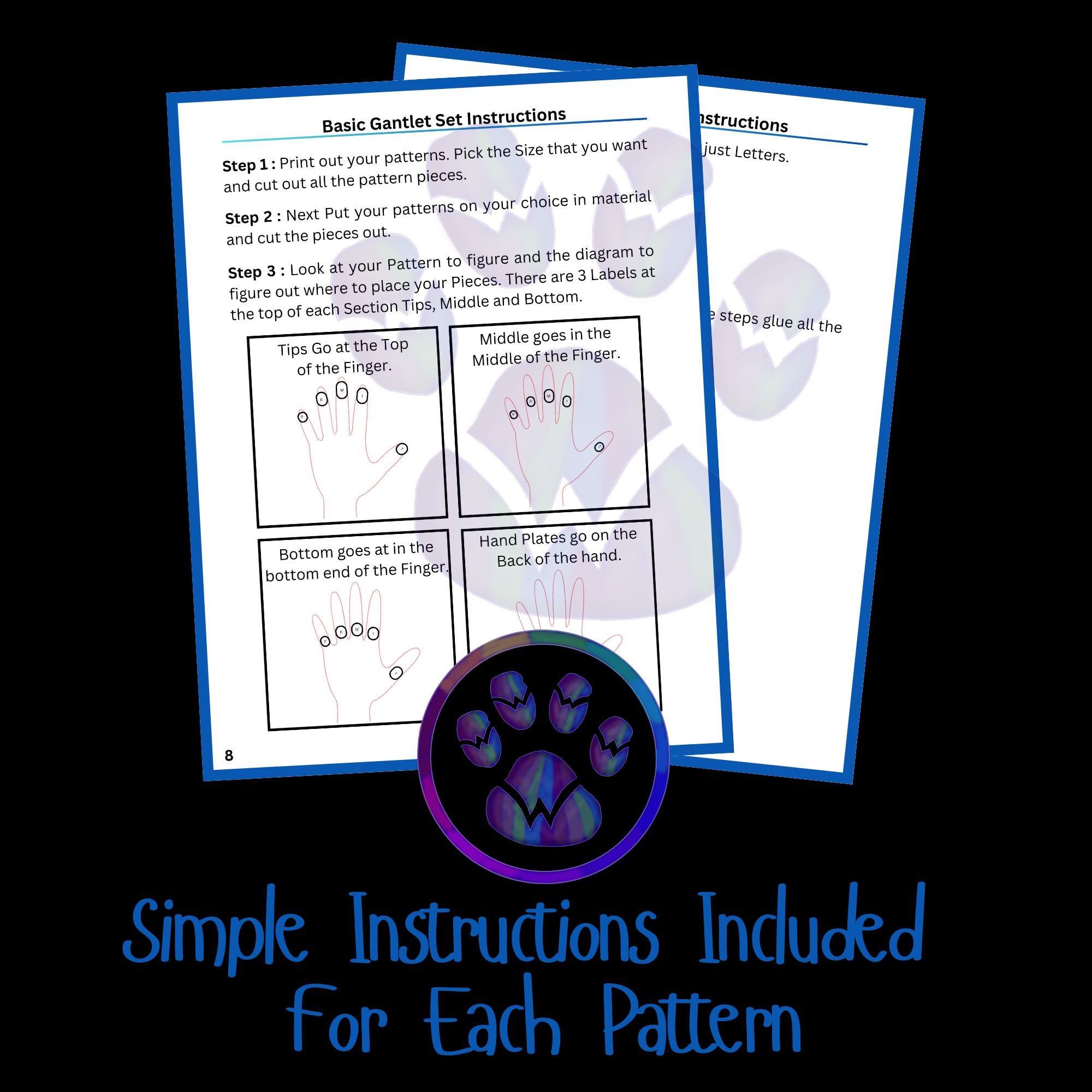 Arm Armor Hand Gauntlet Pattern Collection for Making Cosplay Costumes ...