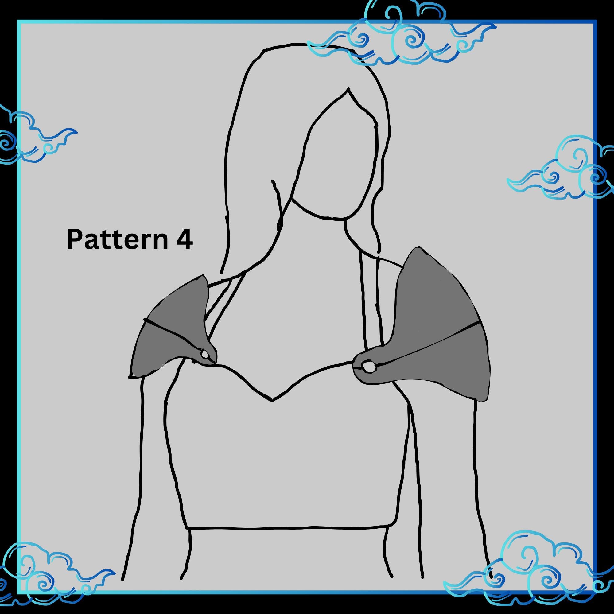 Shoulder Armor Pattern Collection 1, 5 Patterns, Cosplay, Costume, Eva ...