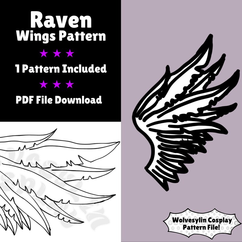 Raven Wings - Etsy