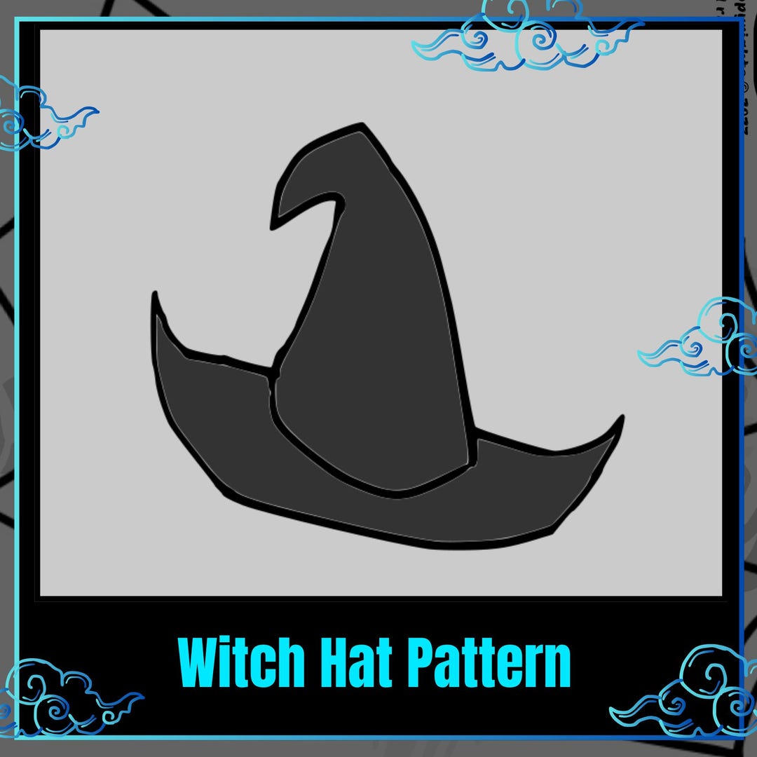 Witch Hat Pattern, Sewing, Eva Foam, Costume, Cosplay, Halloween ...
