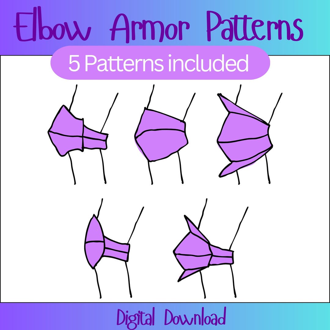 Elbow Arm Armor Pattern Bundle - Warrior Crafting Templates to Create ...