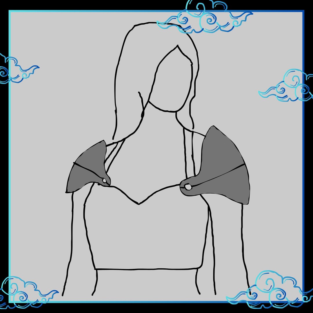 Shoulder Armor Pattern 4, Cosplay, Costume, Eva Foam, Worbla, Pauldron ...