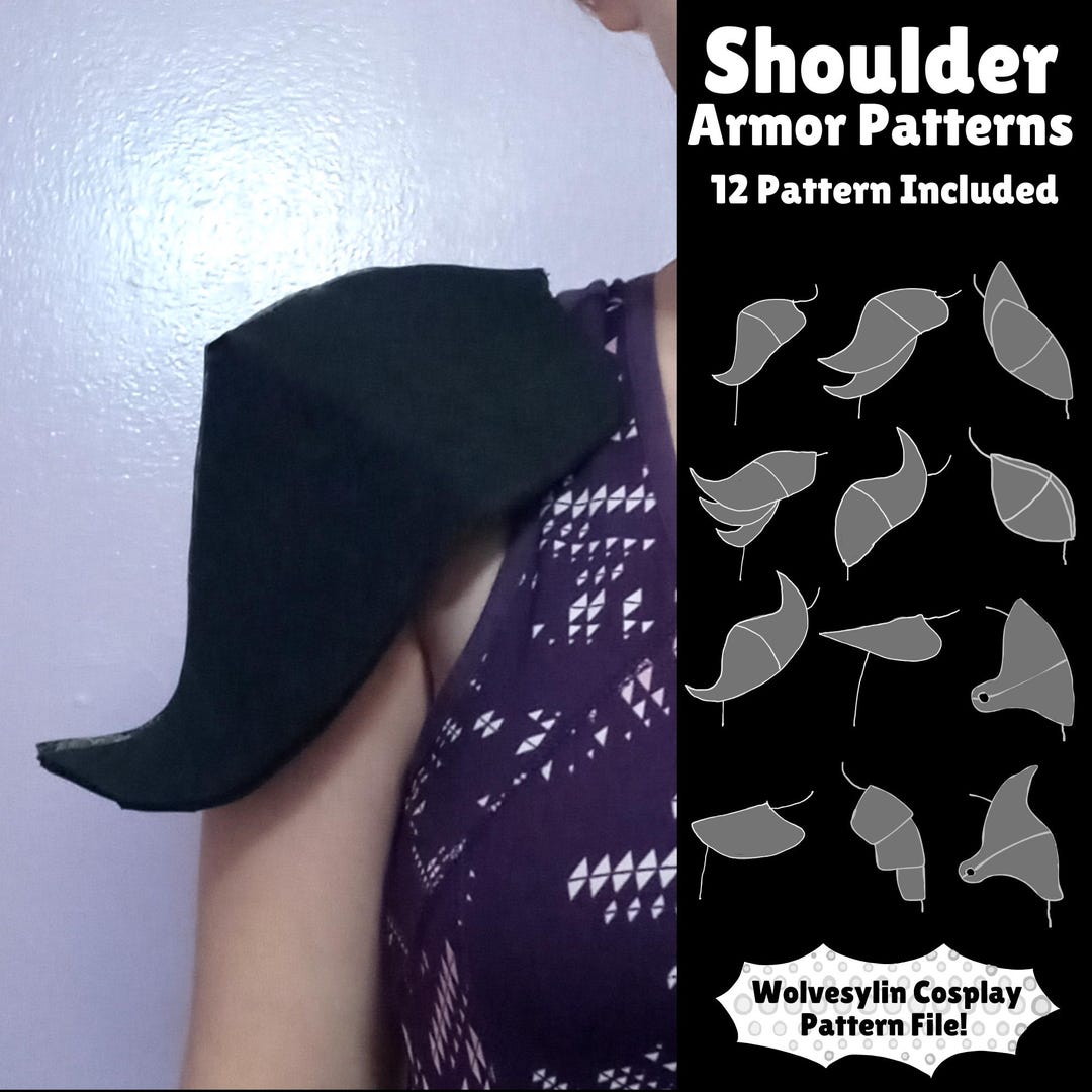 Shoulder Armor Patterns Collection 12 Designs Included Use With Eva ...