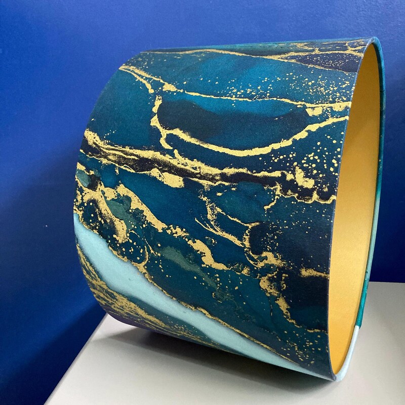 Teal Lampshade - Etsy