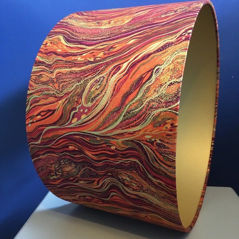 Orange Lamp Shade - Etsy UK