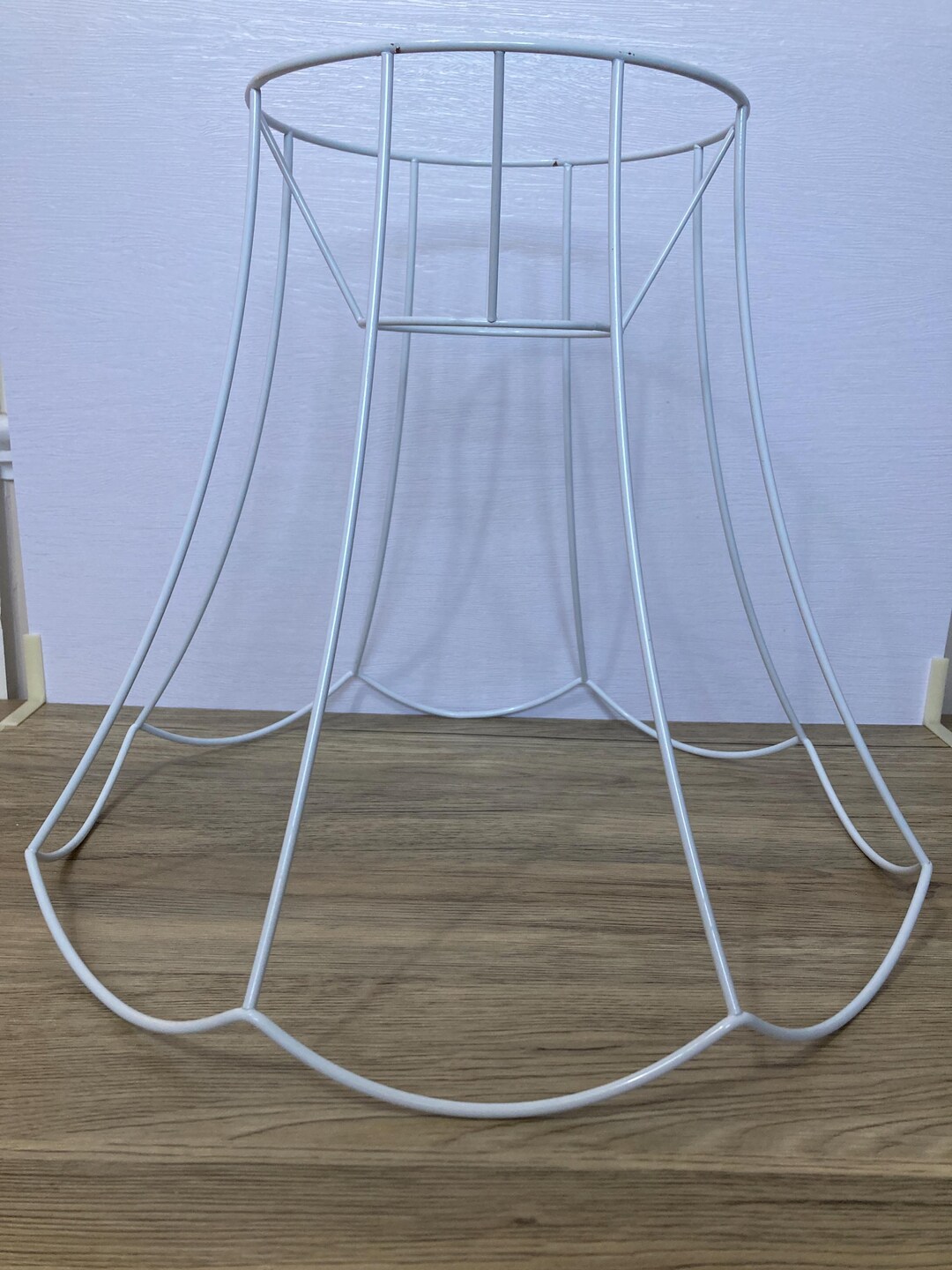Lampshade Frame in Vintage Style, DIY 50s Scallop Shade 16'' - Etsy UK
