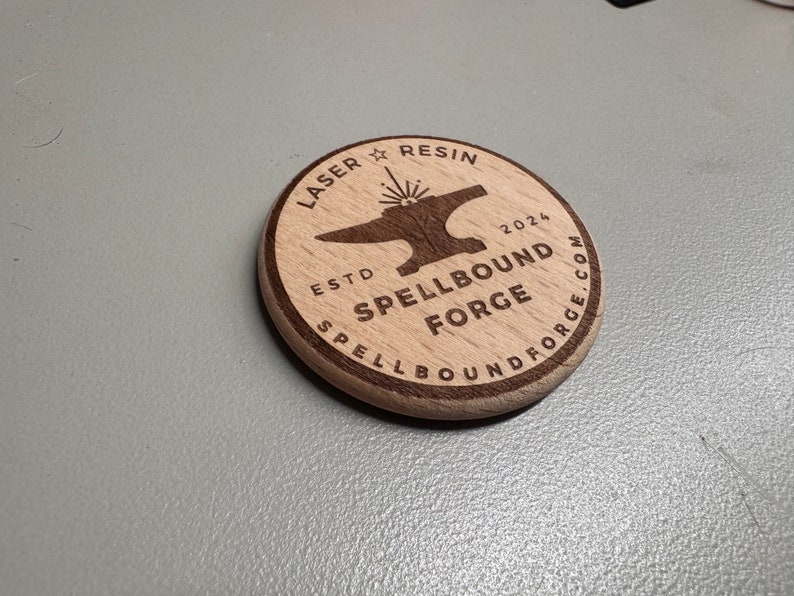 Customizable 2-inch Wooden Disc– Laser Engraved Just for You! - Etsy