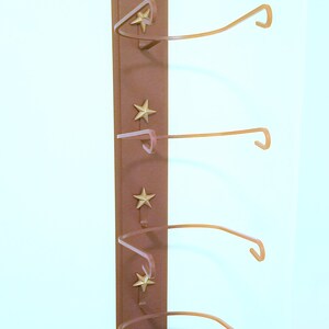 Cowboy Hat Rack With Gold Stars 886 Rust - Etsy