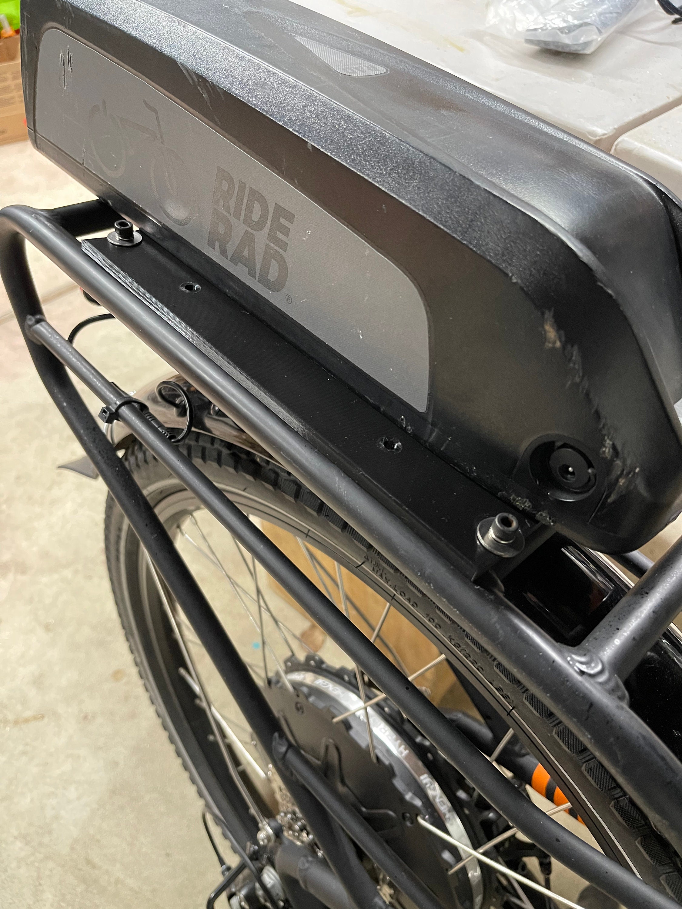 Radpower Rear Rack Spare Battery Mount Adapter - Etsy