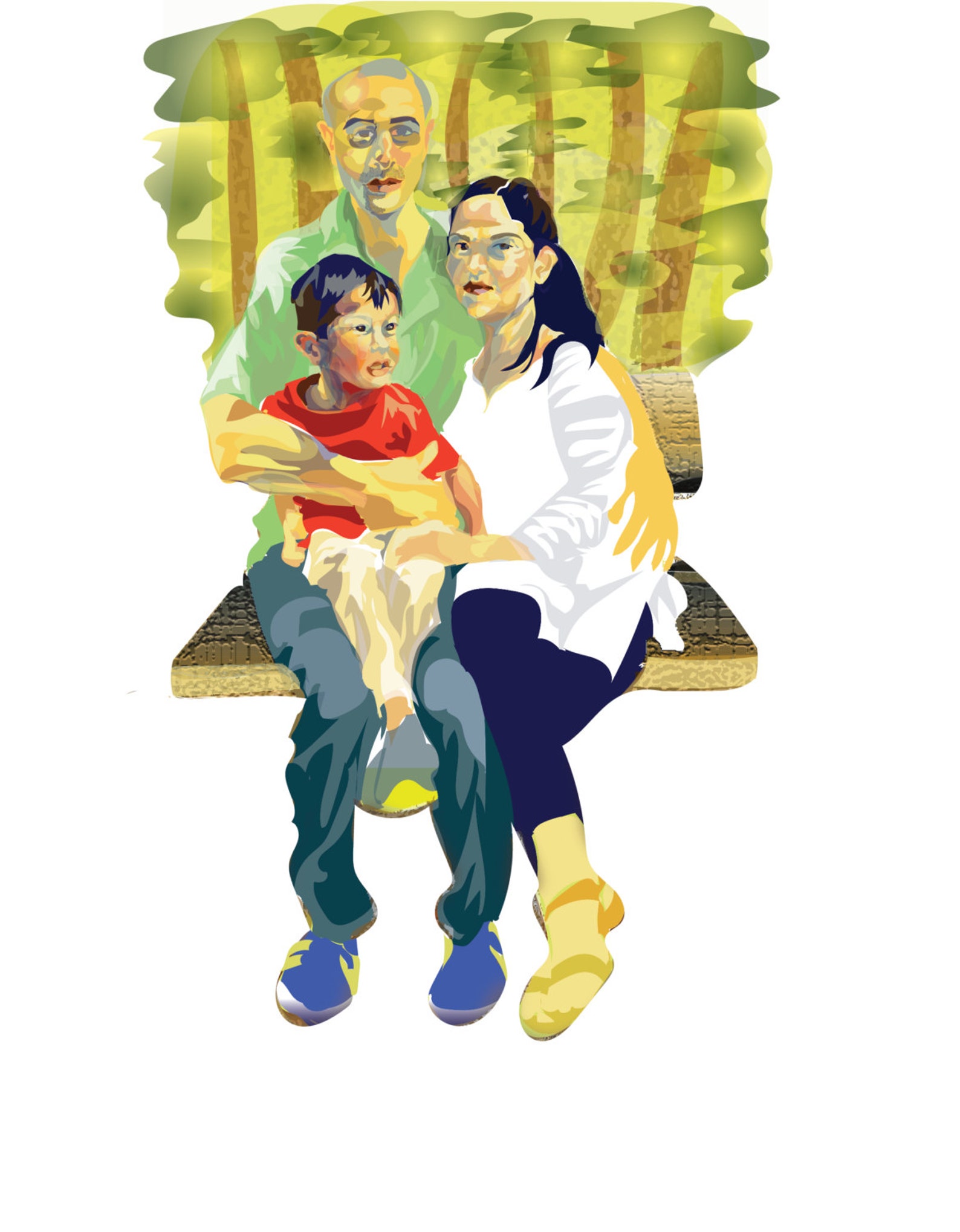 Digital Family Portraits by commission | Etsy