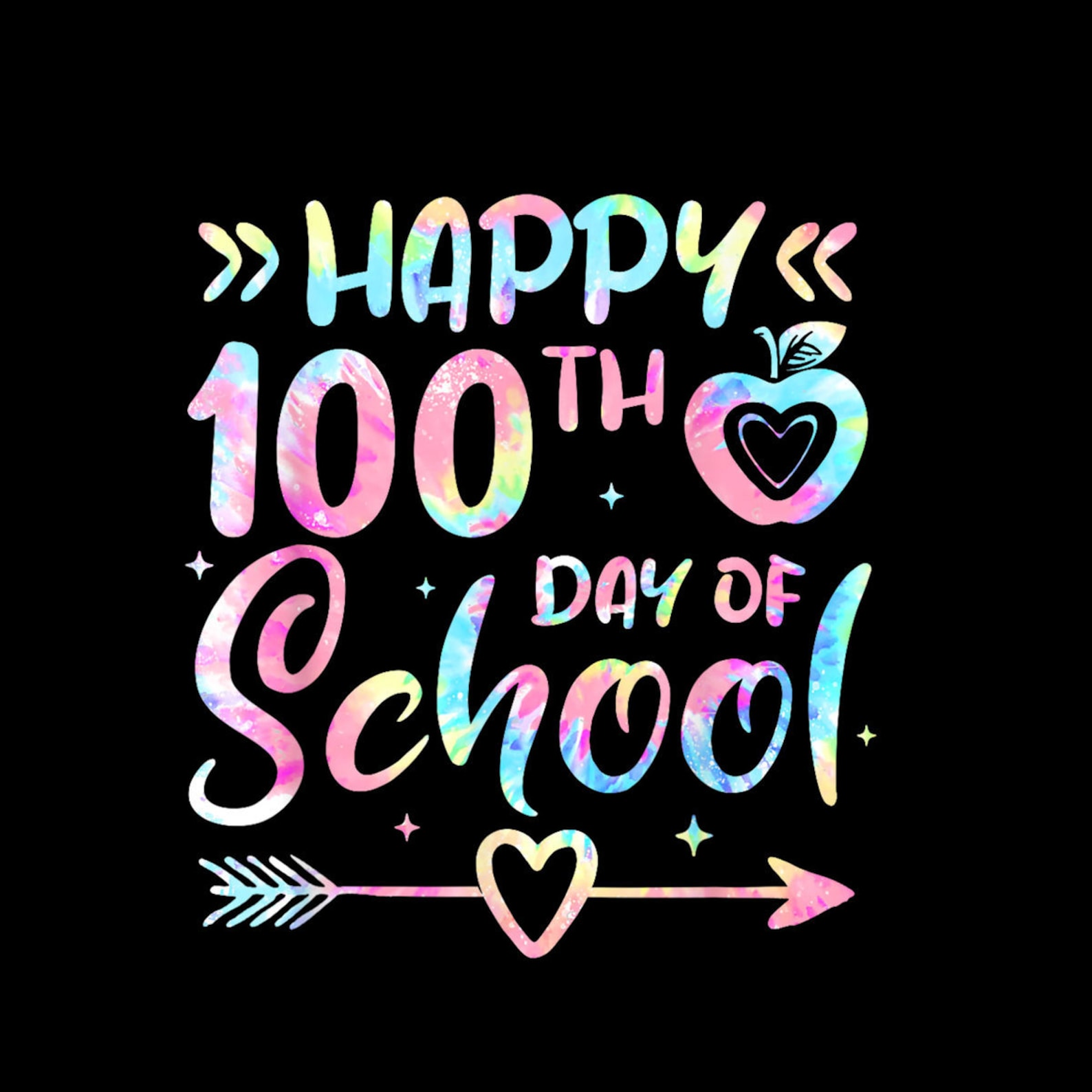 100 Days 100th Day of School for Girls Boys & Teacher Digital PNG - Etsy