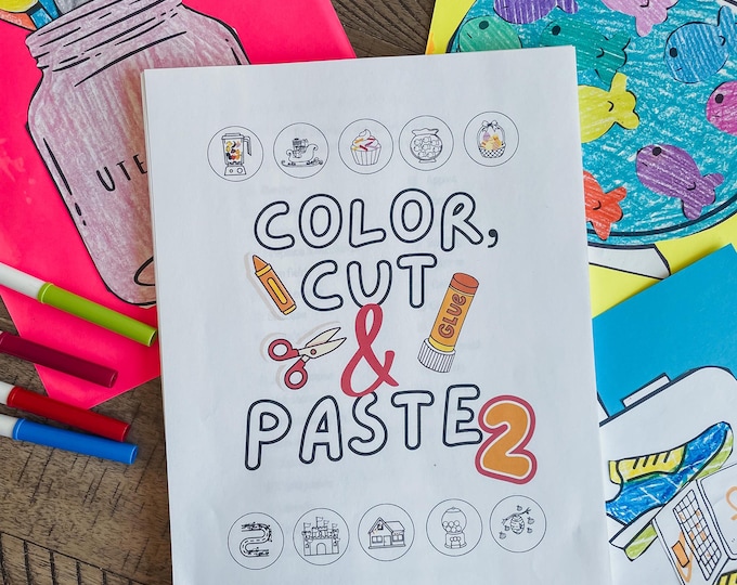 Prek Scissor Skills Printable - Cut and Paste Activity Pages for ...