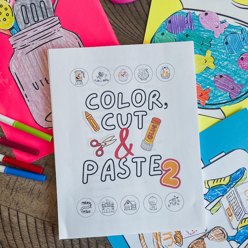 Cut and Paste Crafts, Spelling Crafts, Kindergarten Crafts, Coloring ...