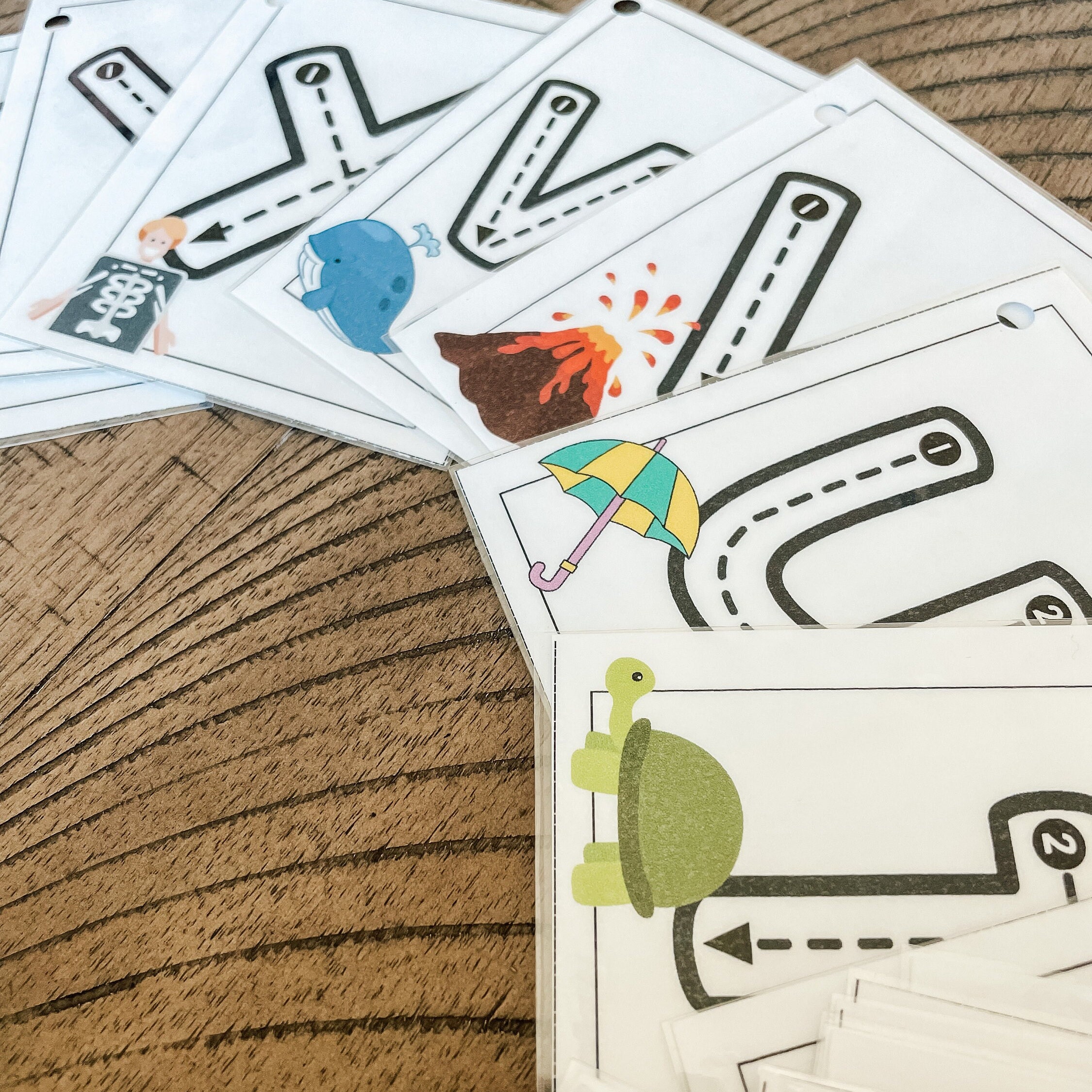 ABC Tracing Cards, Preschool Handwriting Practice, Mini Tracing Cards ...