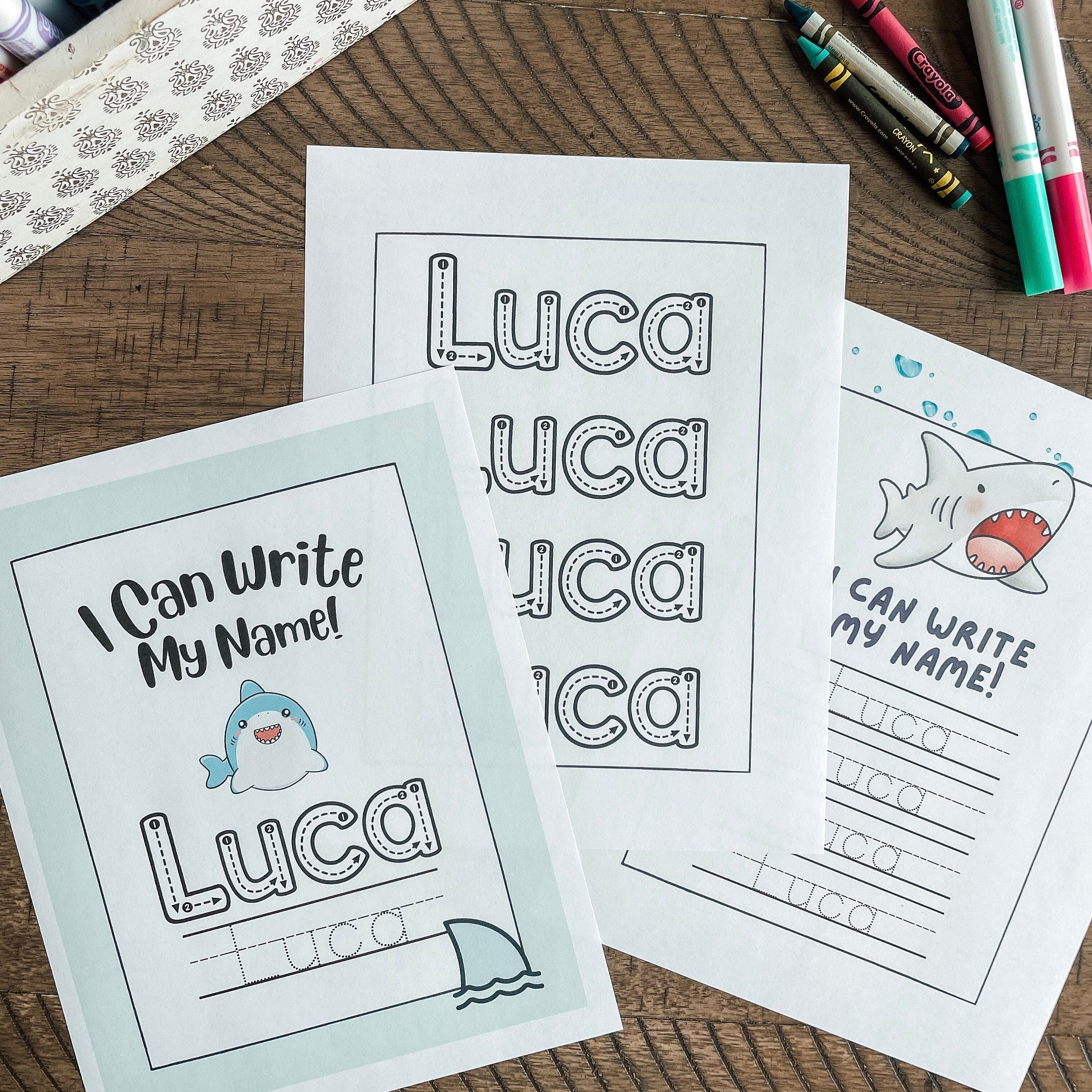 Customizable Name Practice Book Printable, Name Tracing Worksheets ...