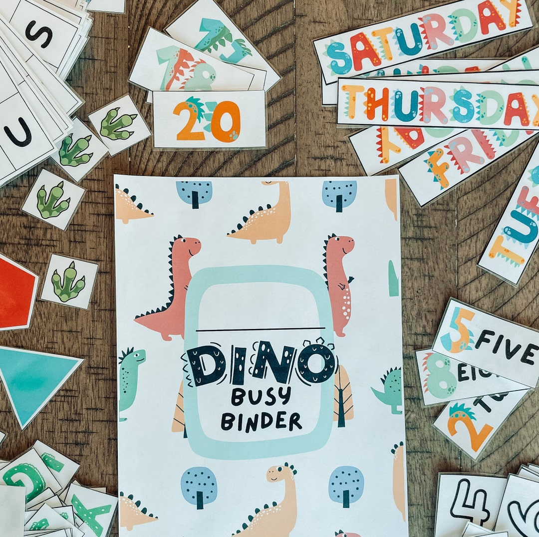 BUSY BINDER Dinosaur Theme / Preschool Activity Binder - Etsy