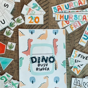 BUSY BINDER Dinosaur Theme / Preschool Activity Binder - Etsy