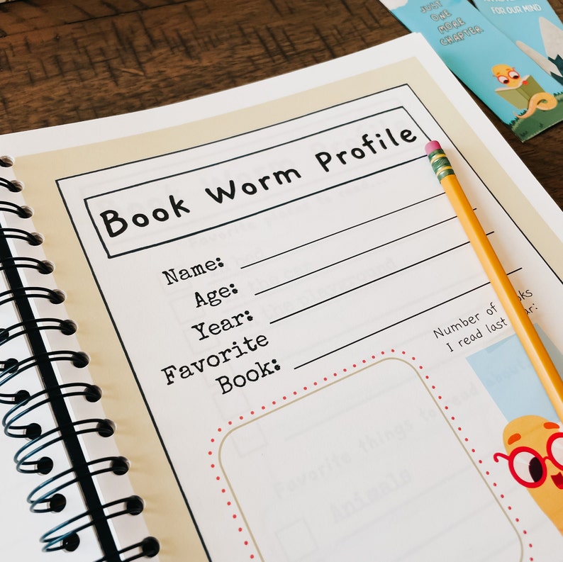 Kids' Reading Journal - Etsy