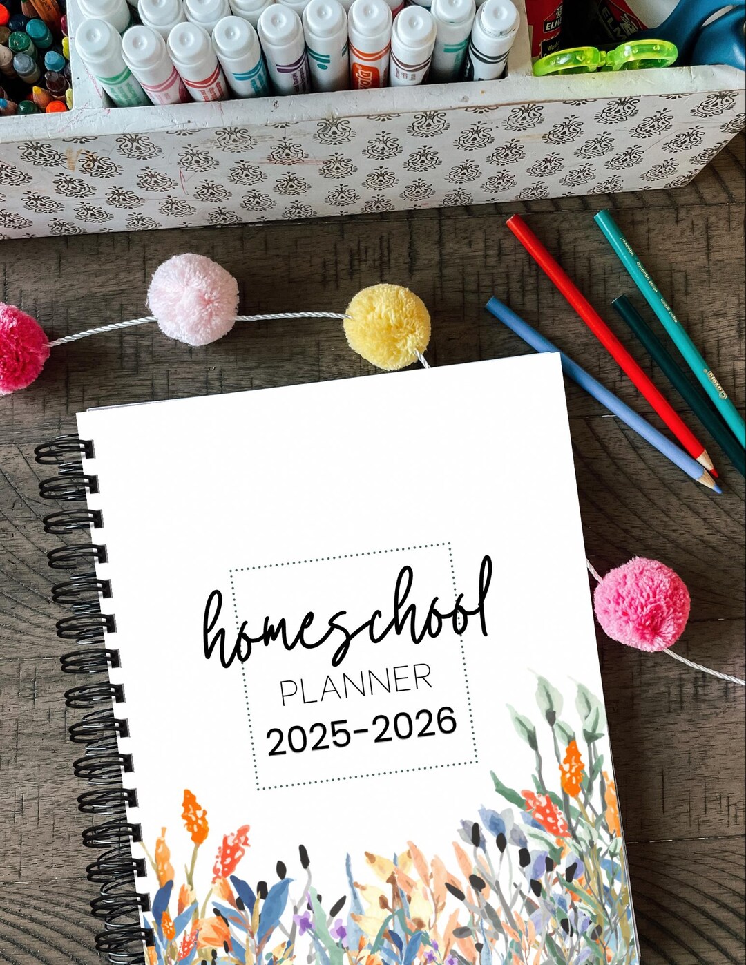 2025 Homeschool Planner, Undated Planner, Monthly, Weekly Planner, Unit ...