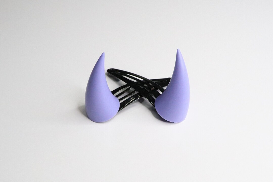 Pastel Small Demon Horns Cute Gothic Devil - Etsy