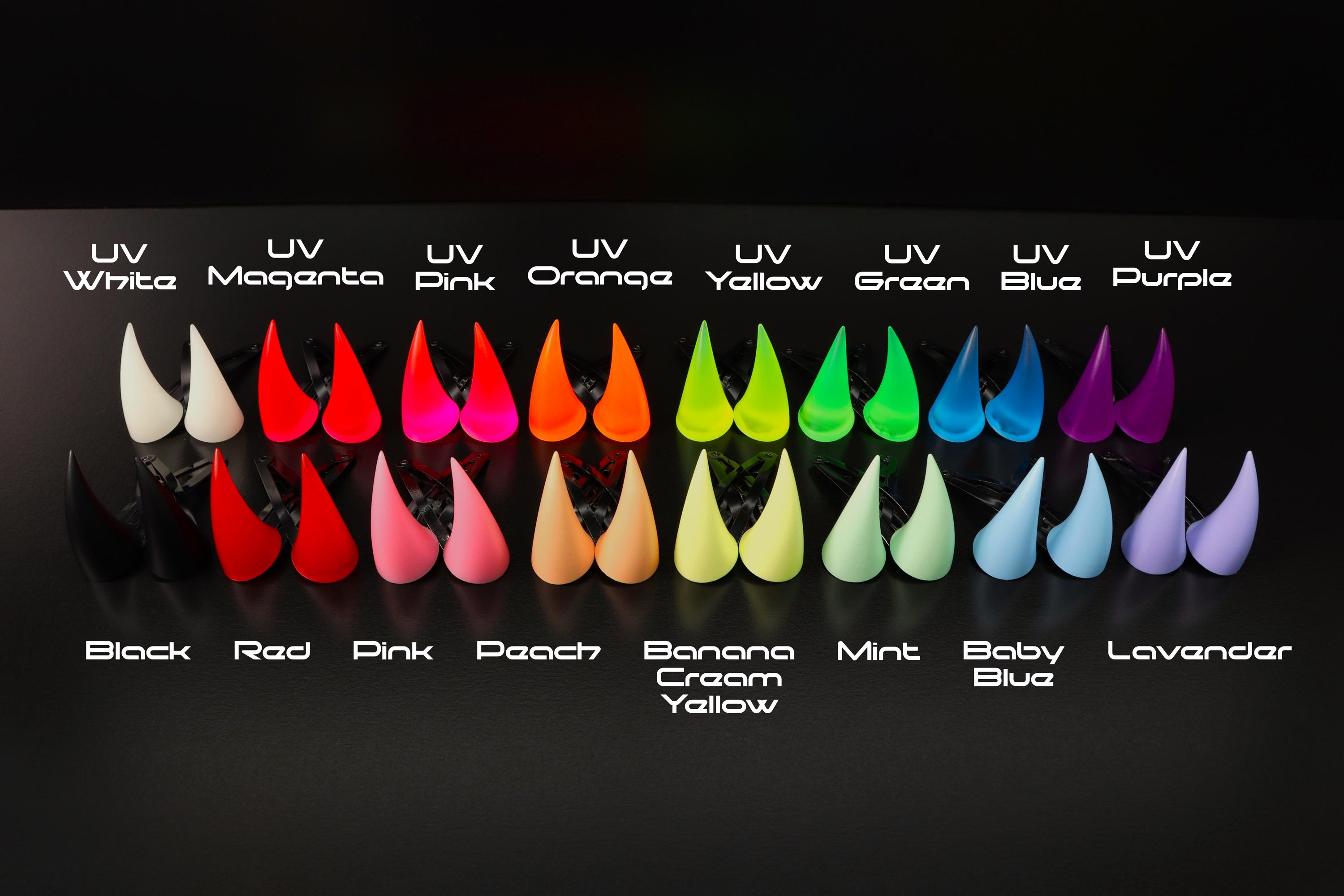 Customizable Magnet Horns With Beanie, Goth, Gothic, Demon, Cosplay ...