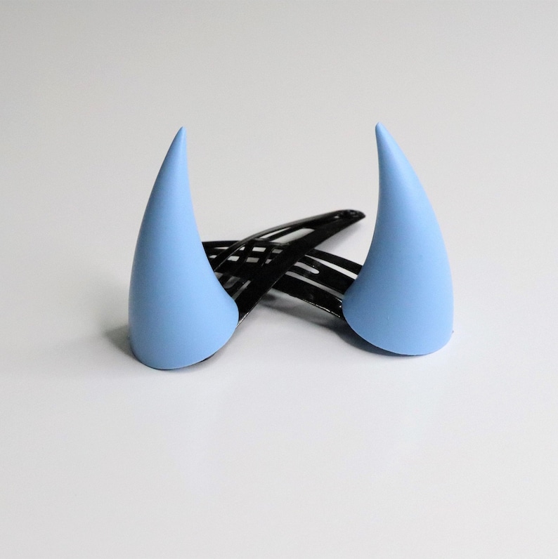 Pastel Small Demon Horns Cute Gothic Devil | Etsy