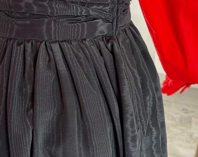 Mark Shale Skirt 90s Does 50s Formal Moiré Effect Fabric Maxi Skirt - Etsy