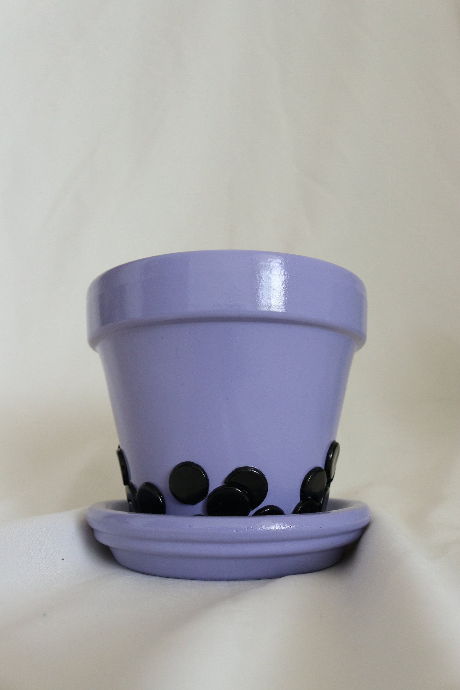 Boba Tea Plant Pot | Taro Milk Tea Clay Planter Pot | Cute 4 Inch Plant ...