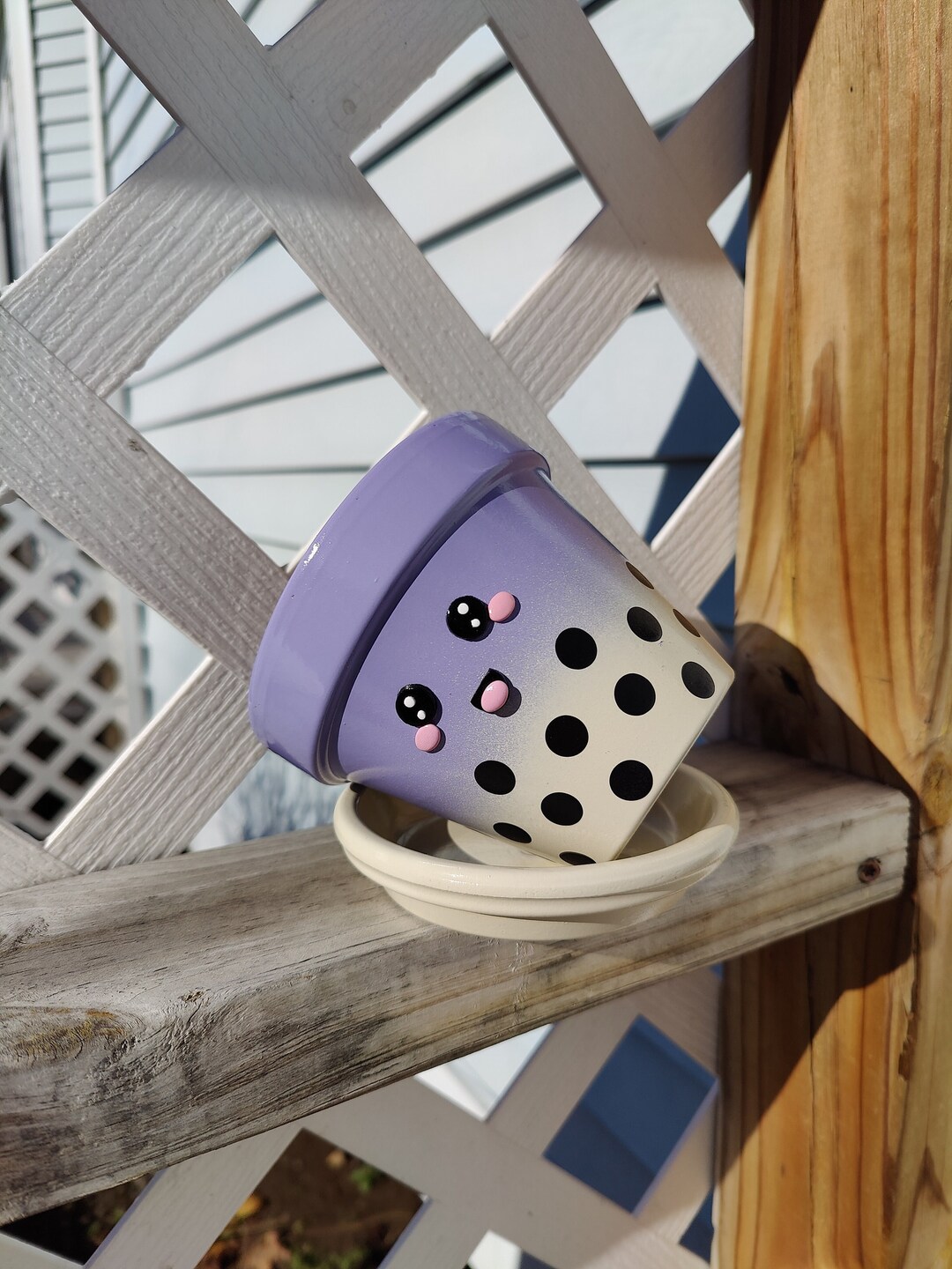 Boba Tea Plant Pot | Cute Gift for Plant Lovers | Cute Bubble Tea ...