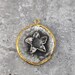 Coin Findings Pendant , Flower Coin, Ancient Coin Charm, Pendant Earing ...