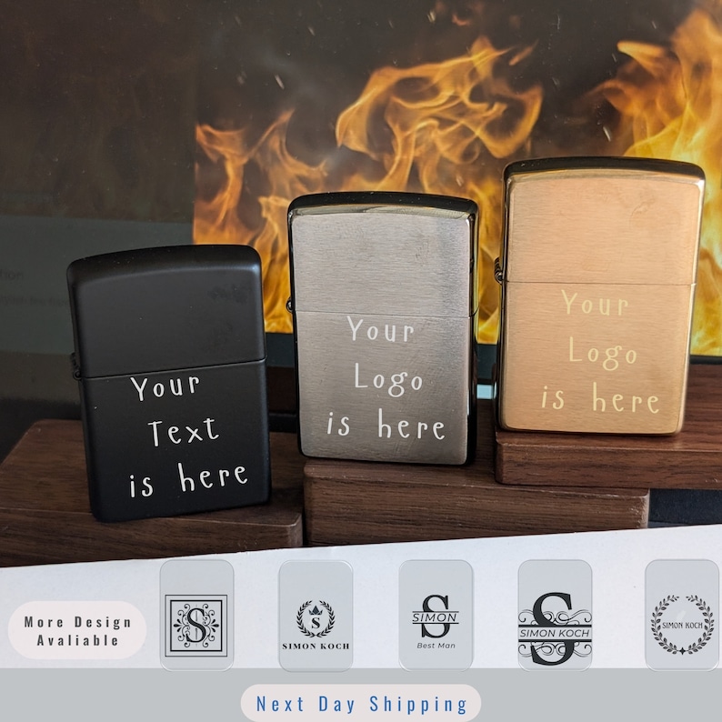 Personalized Zippo Lighter: Custom Engraved Gift for Men - Etsy