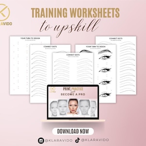 Brow Mapping & Design Practice Sheets | Advanced Eyebrow Training ...