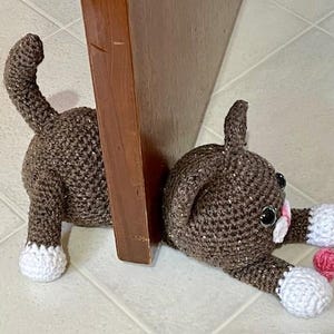 Kitty Door Stopper / Door Stopper / Crochet Kitty / Crochet Cat / Cat ...