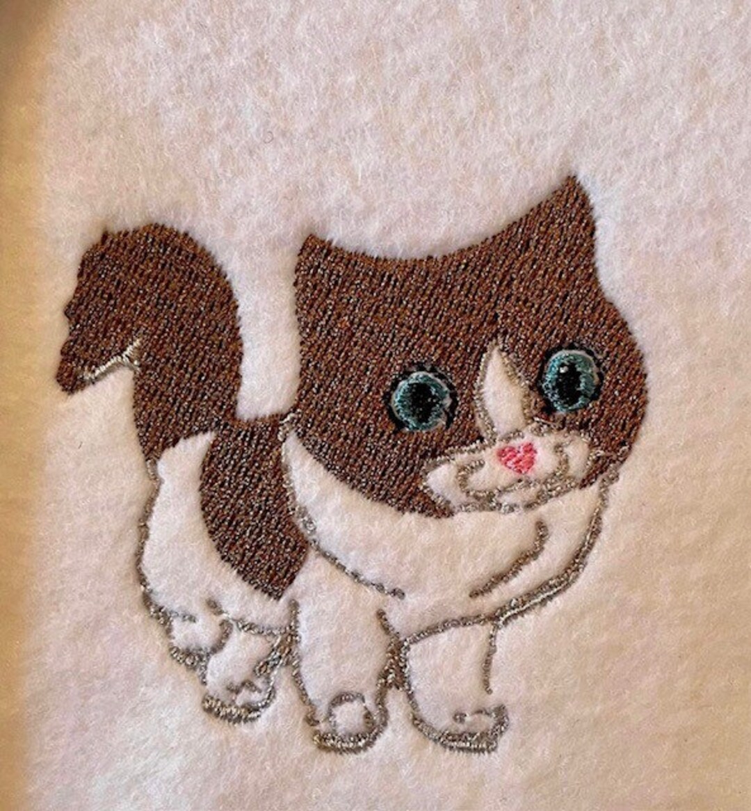 Ragdoll Cat / Cat / Embroidered Cat / Felt Cat / Embroidery / Ragdoll ...