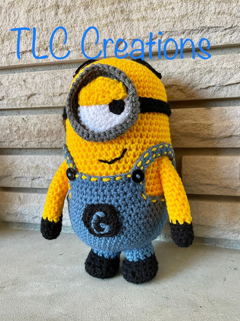 Crochet Minion: Handmade Kevin, Stuart, Bob Plush Toy - Etsy