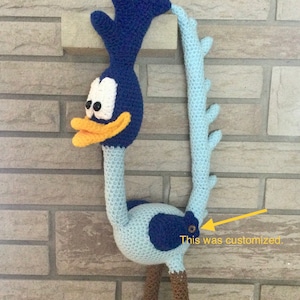 Crochet Roadrunner Stuffed Toy - 23 Inch - Etsy